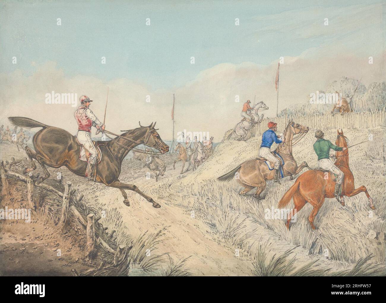 Steeplechasing horse racing hi-res stock photography and images - Alamy