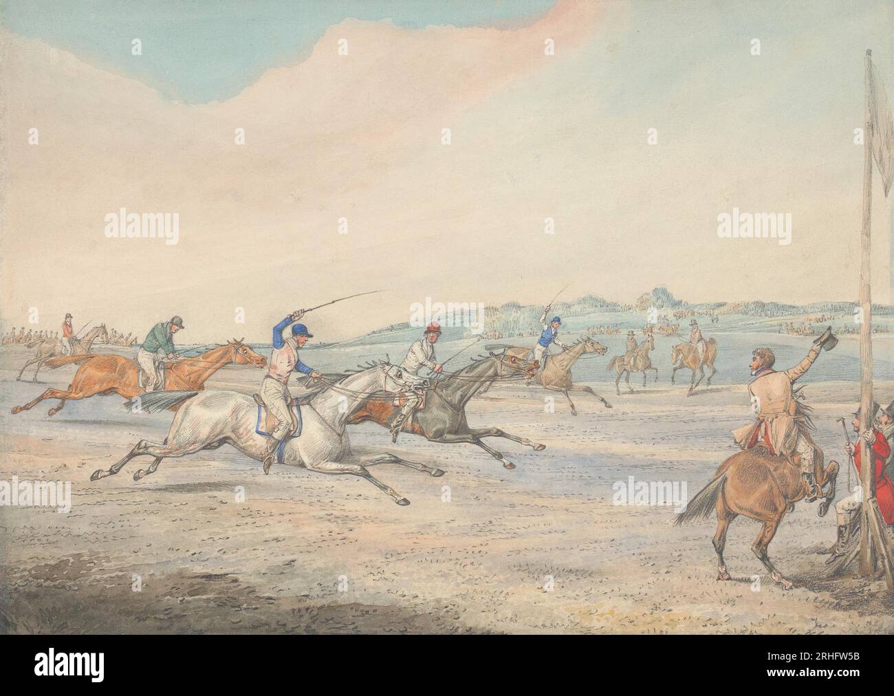 Steeplechasing: The Finish by Henry Thomas Alken Stock Photo - Alamy