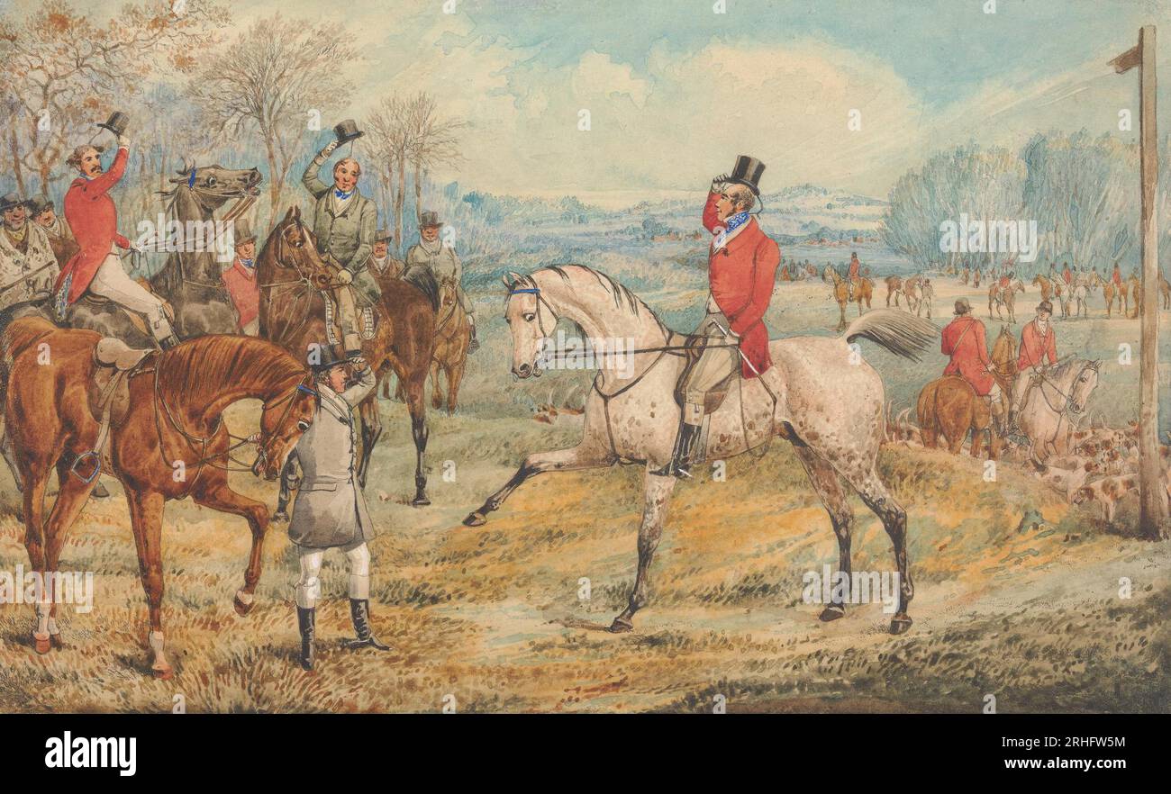 Illustration for R.S. Surtees', "The Analysis of the Hunting Field ...