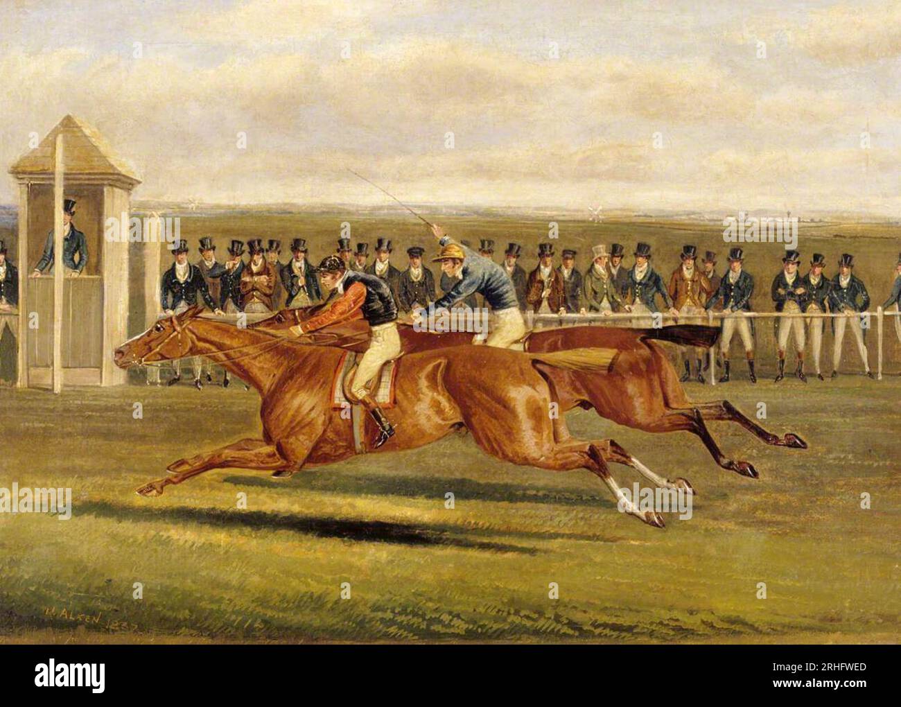 'Elis', beating Colonel Peel's 'Slane': 300 guineas, Newmarket, 1837 ...