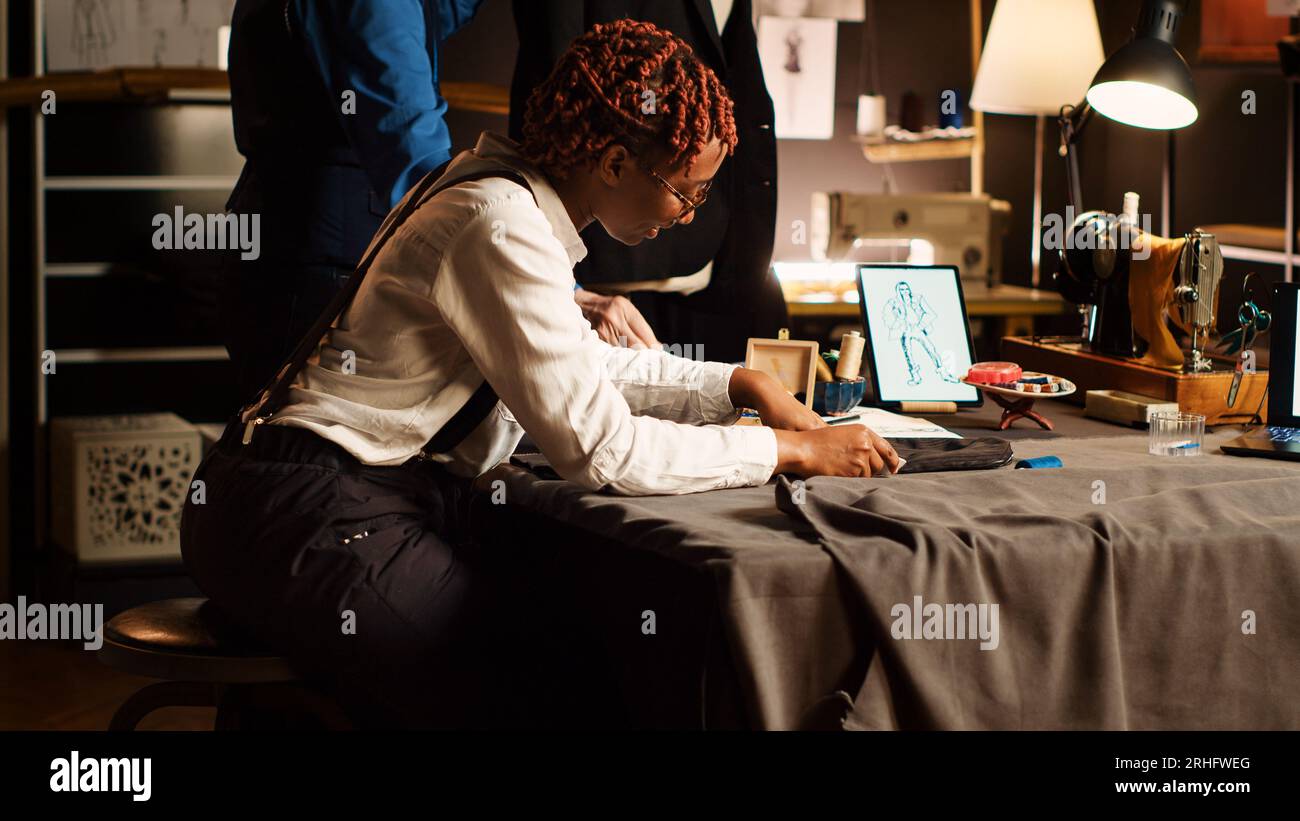 Old couturier beginner in hi-res stock photography and images - Alamy