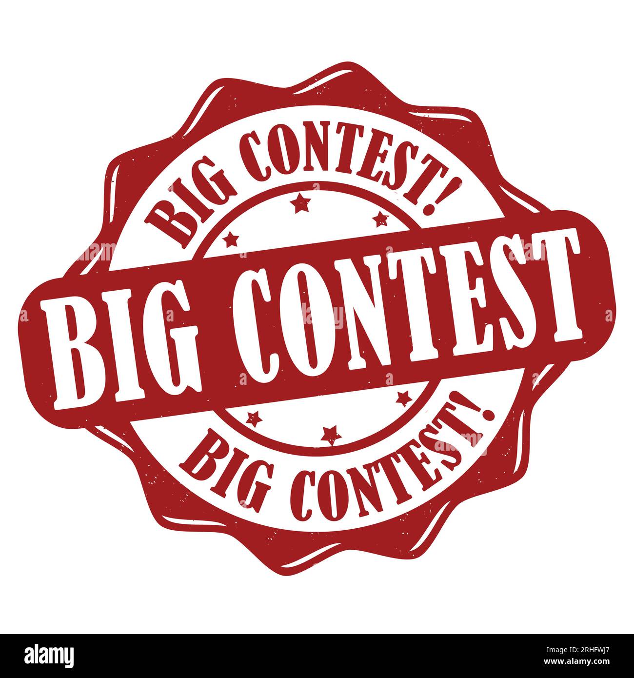 Big contest grunge rubber stamp on white background, vector ...