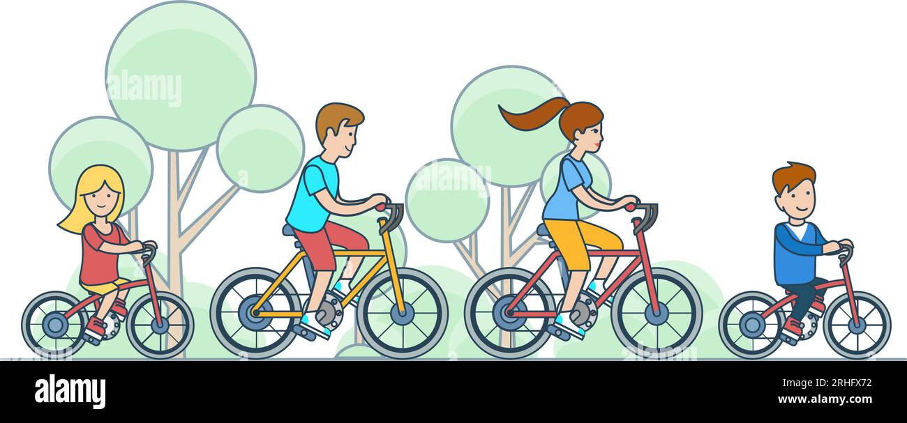Bike hand characters child hi-res stock photography and images - Alamy