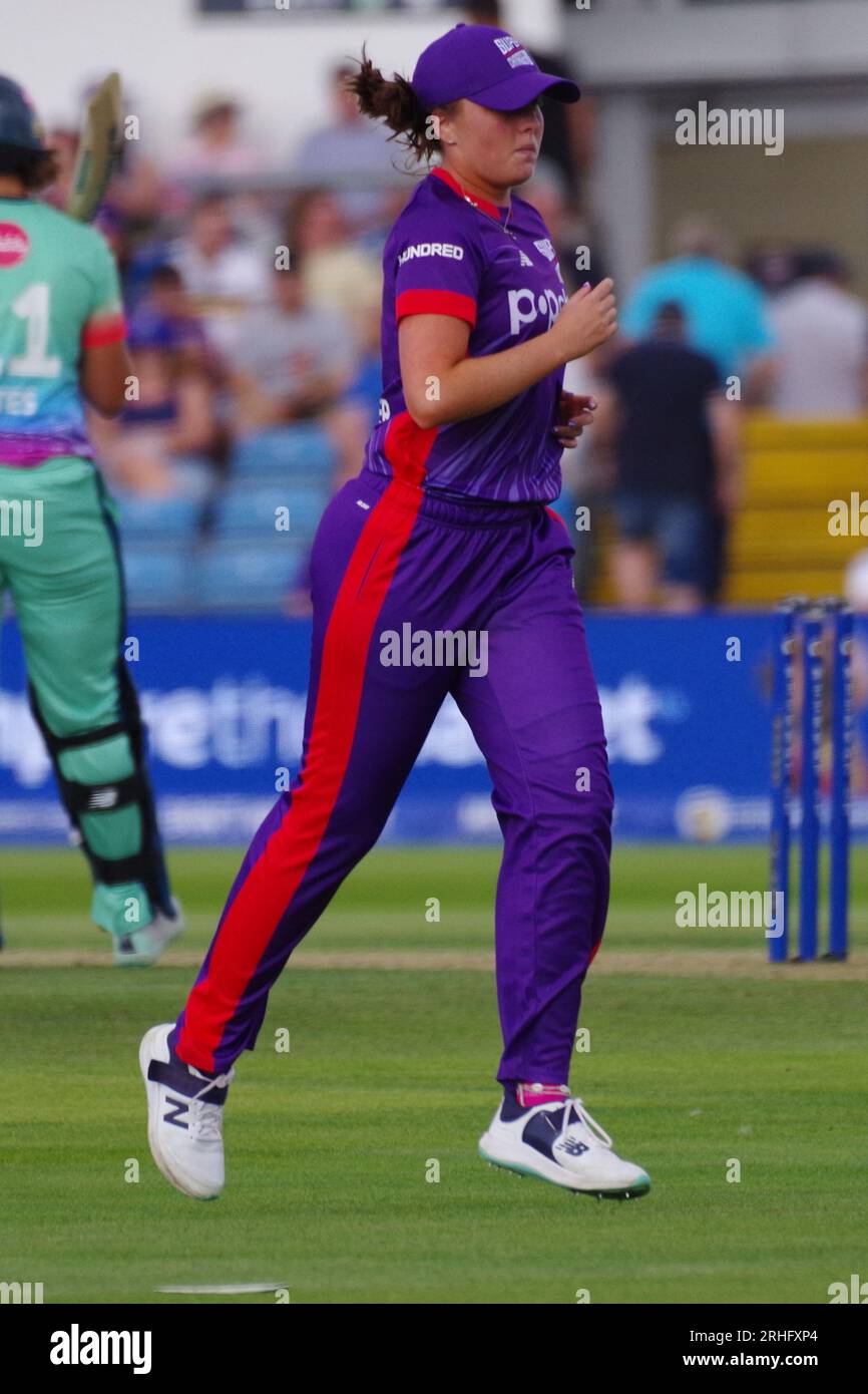 Leeds, 11 August 2023. Grace Ballinger playing for Northern ...
