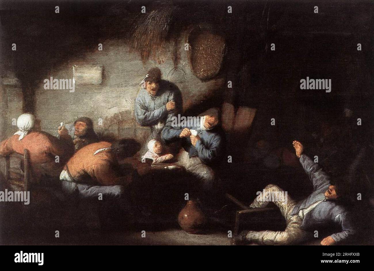 Inn Scene second half of 17th century by Adriaen van Ostade Stock Photo ...