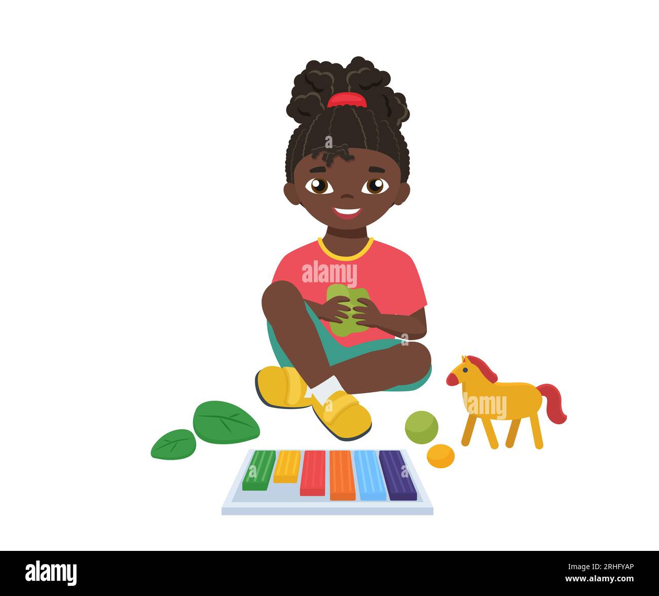 Clay figure making Stock Vector Images - Alamy