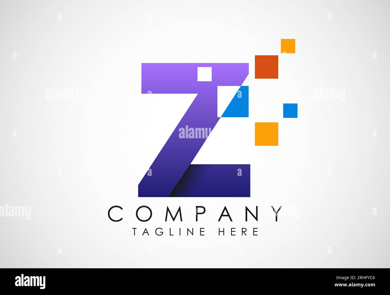 English alphabet with data pixel. Creative technological modern data pixel logo Stock Vector ...