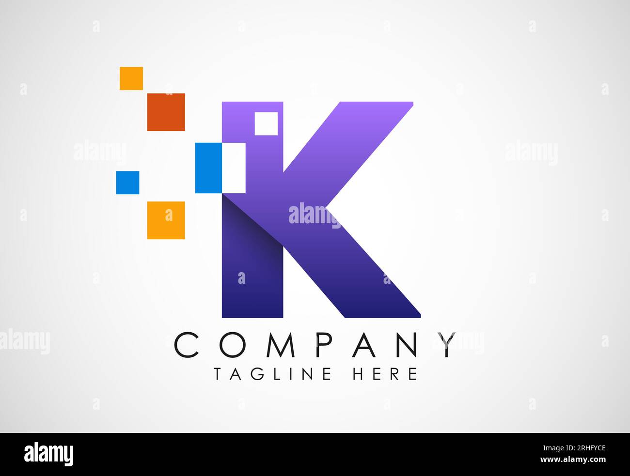 English alphabet with data pixel. Creative technological modern data pixel logo Stock Vector ...