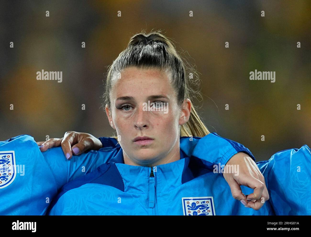 Sydney, Australia. August 16 2023: Ella Toone (England) looks on during ...