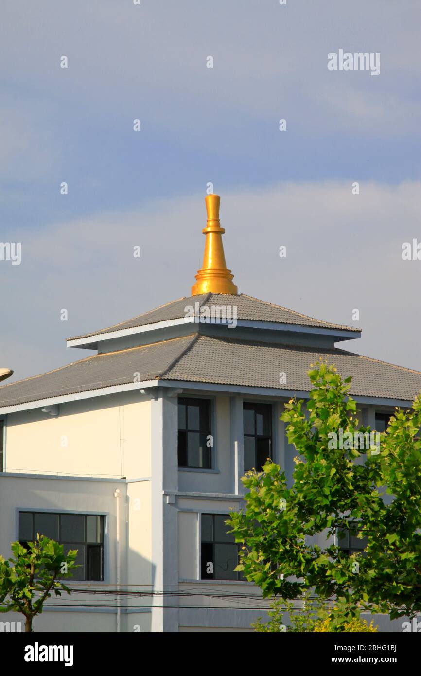 exotic architecture in a park, china Stock Photo - Alamy