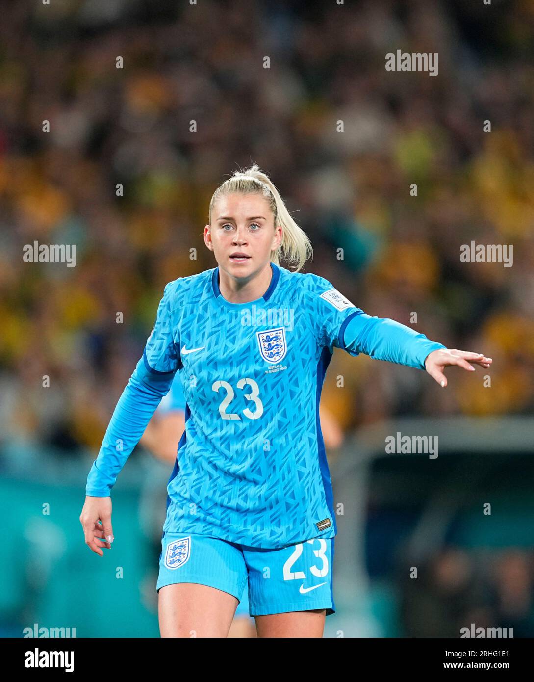 Sydney, Australia. August 16 2023: Alessia Russo (England) looks on ...