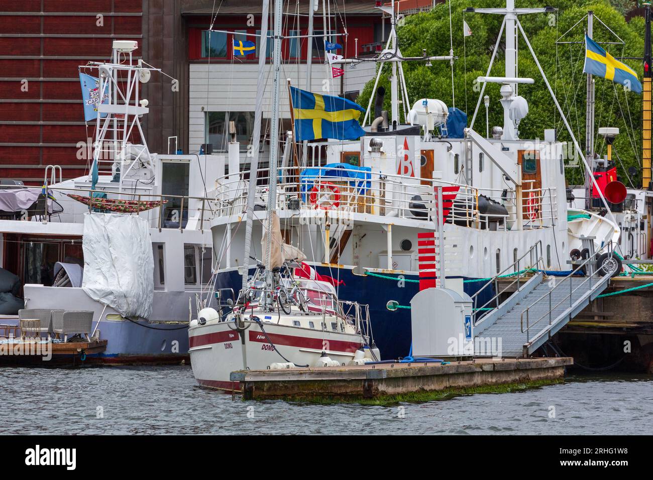 Naval ships, Maritime Museum, Djurgarden, Stockholm, Sweden ...