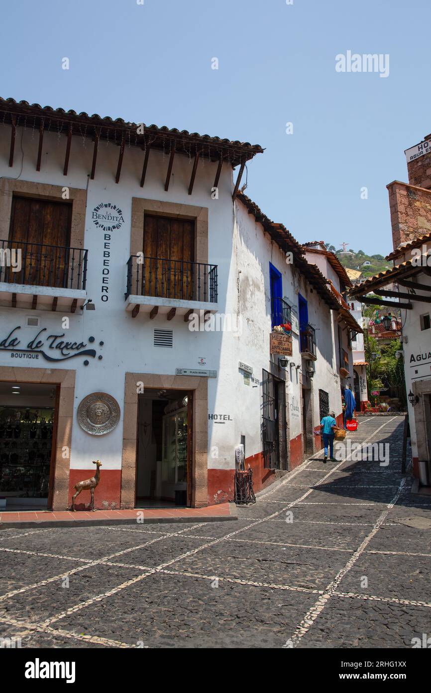 Street Scene, Taxco, Guerrero, Mexico Stock Photo - Alamy