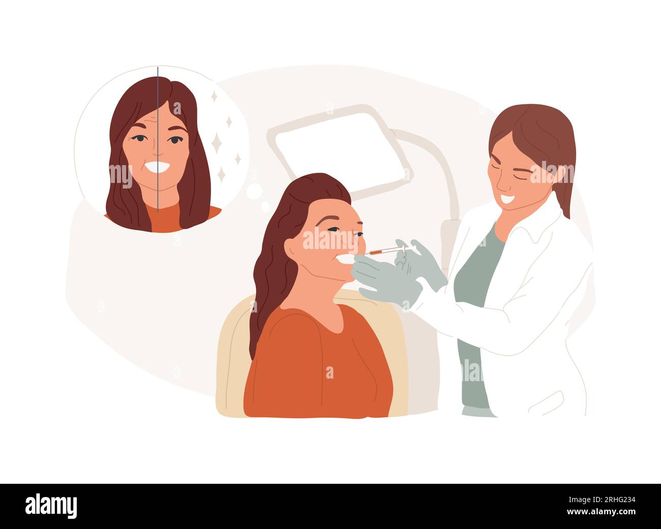 Beauty Injection Isolated Concept Vector Illustration Beauty Procedure