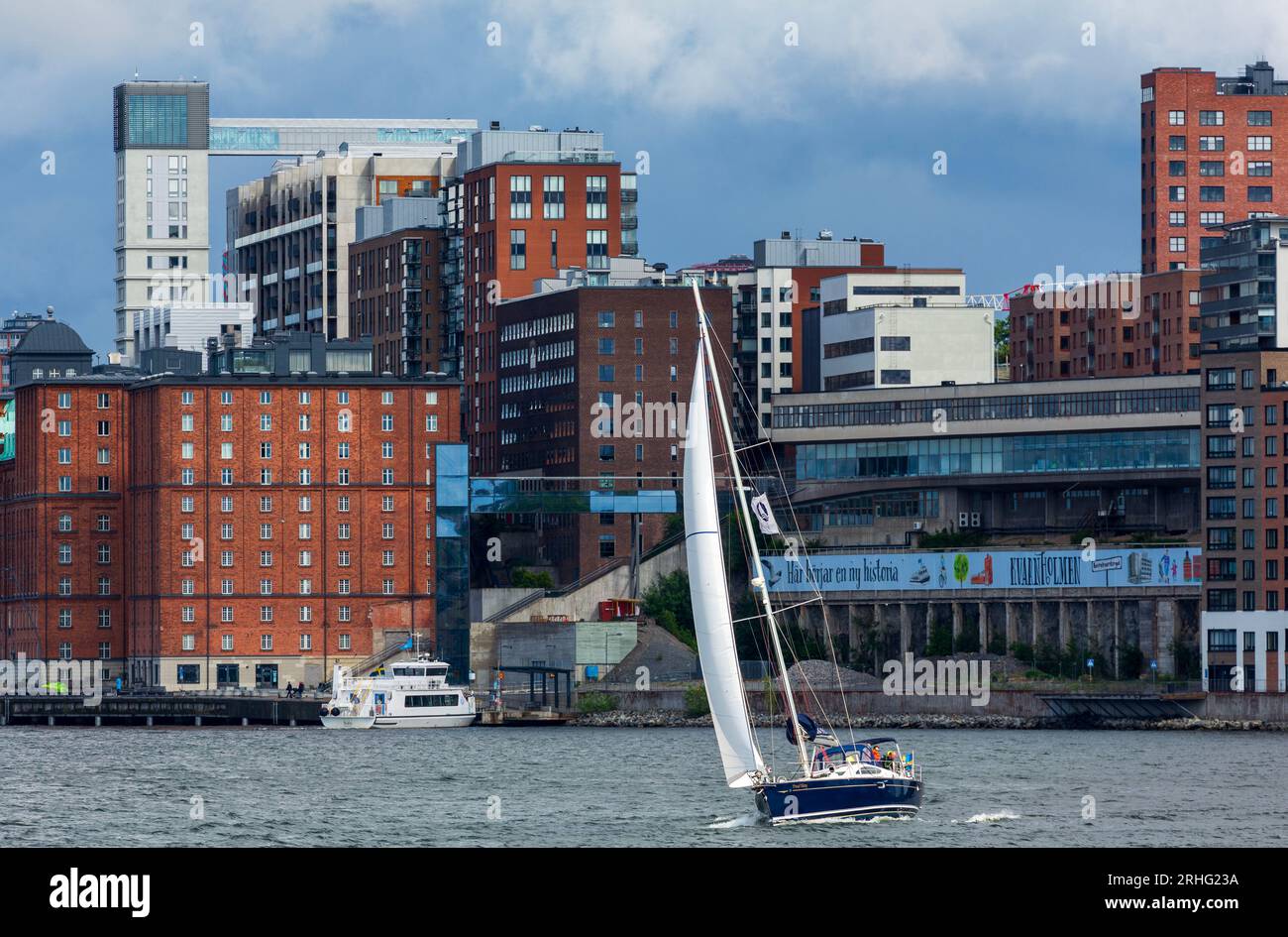 Yacht, Kvarnholmen District, Stockholm, Sweden, Scandinavia Stock Photo ...