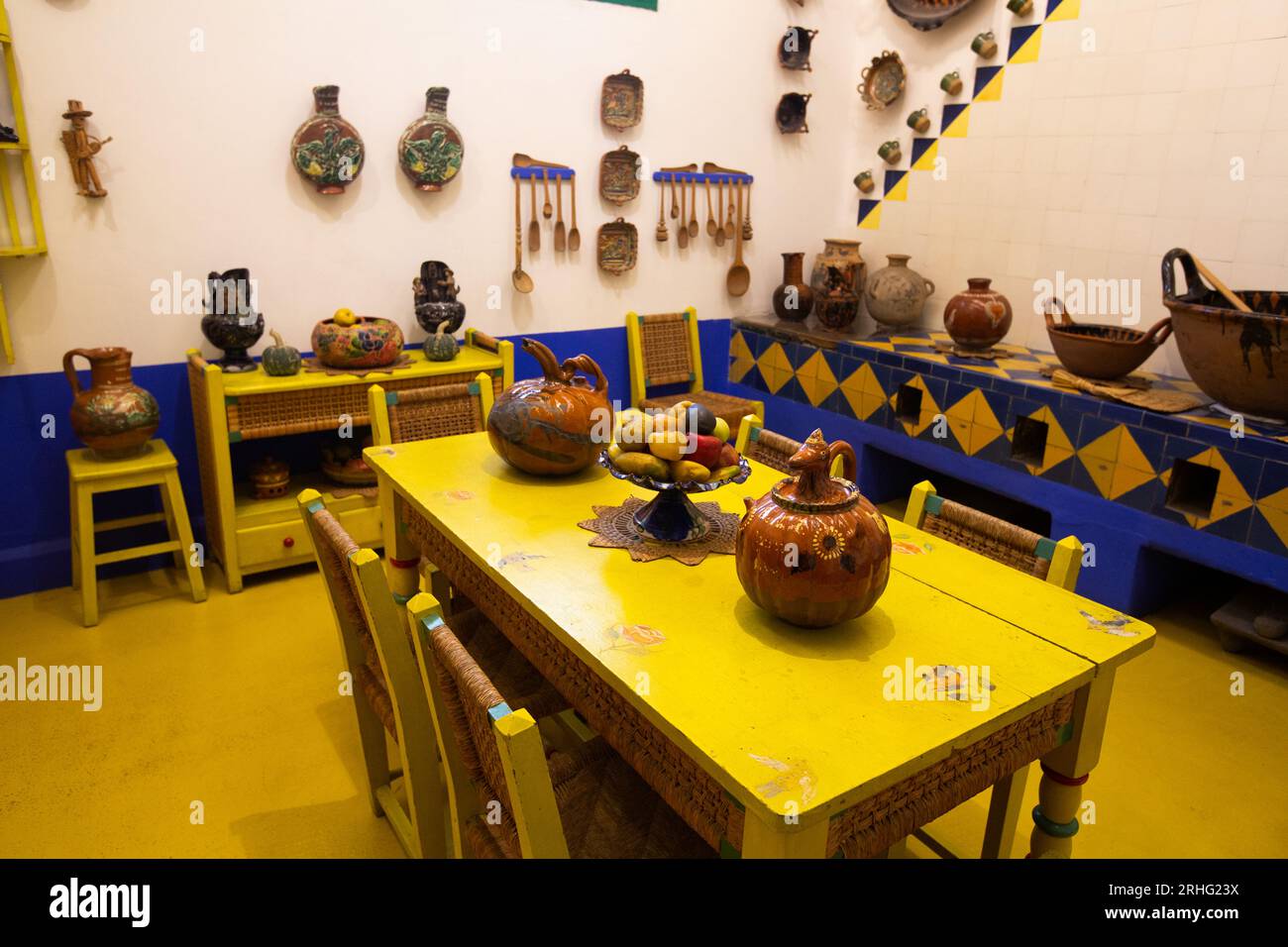 Kitchen, Frida Kahlo Museum (Blue House), Coyoacan, Mexico City, Mexico ...