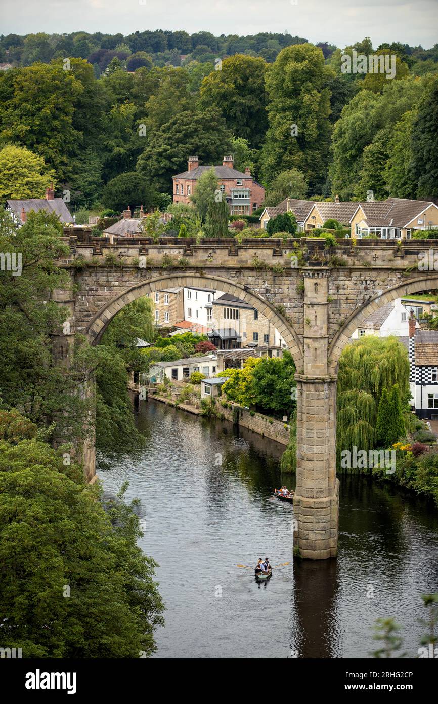 Knaresborough Viaduct in the North Yorkshire town of Knaresborough ...