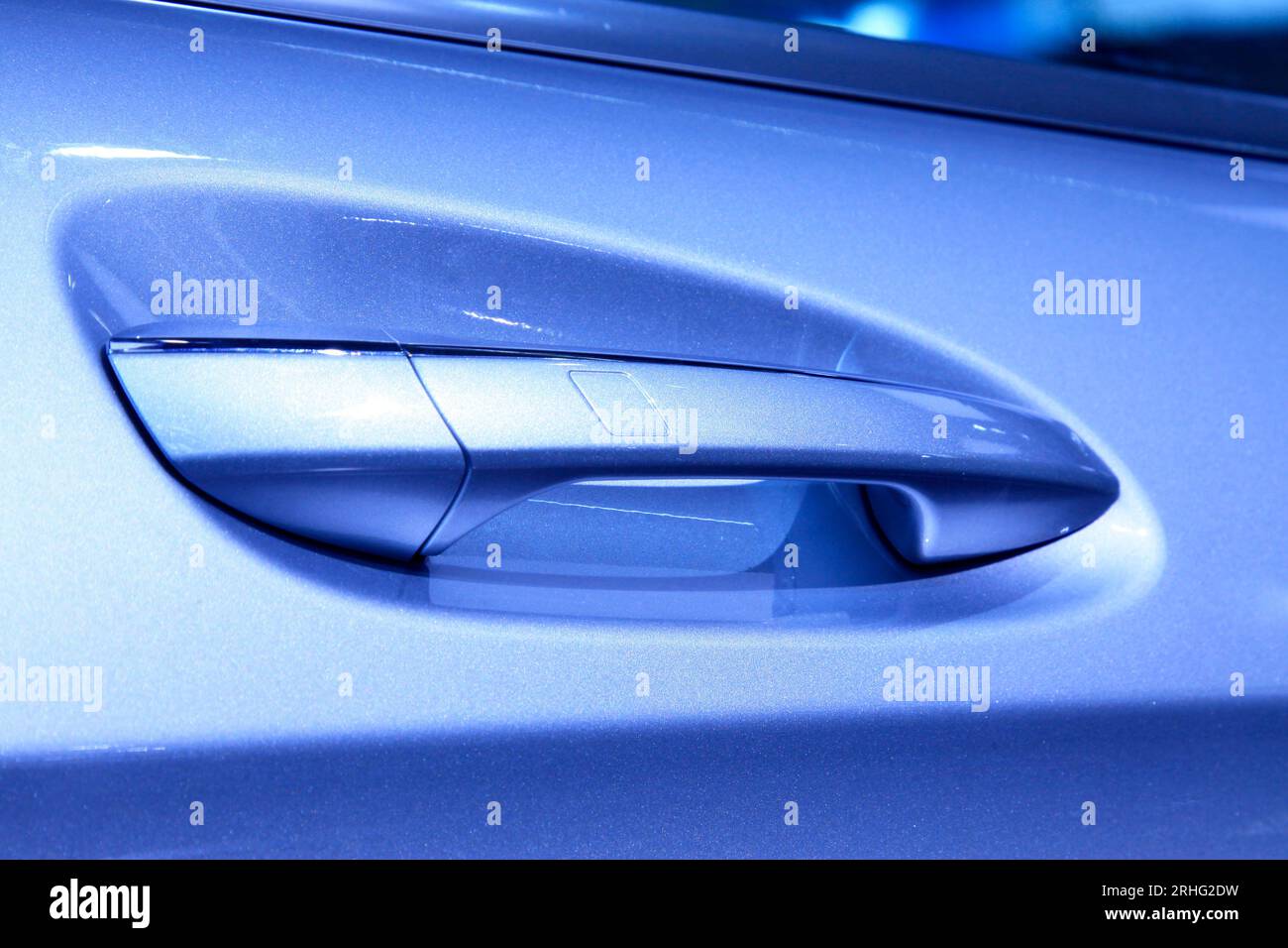 Motor vehicle door handle, closeup of photo Stock Photo - Alamy