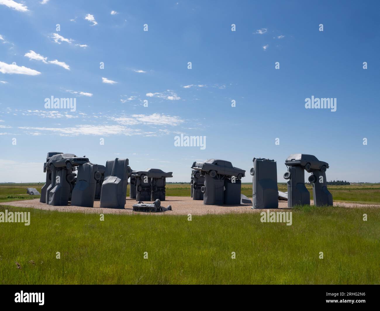 Carhenge, made with portions of automobiles by Jim Reinders and made to ...