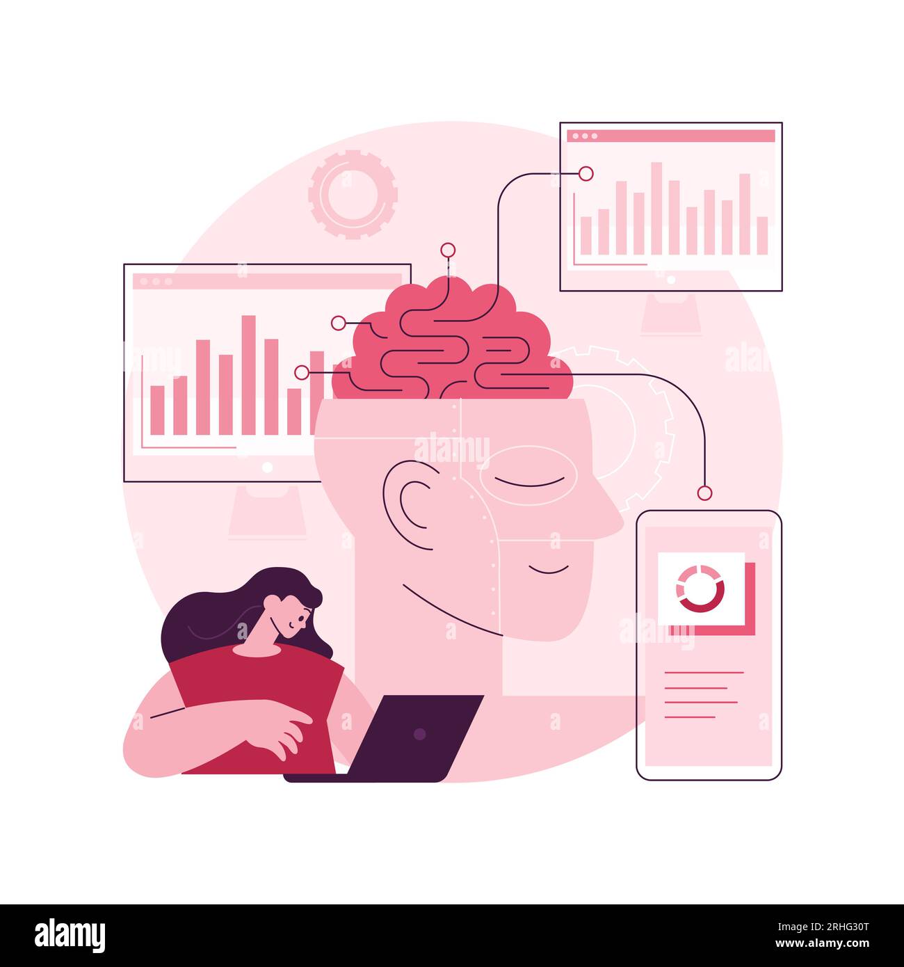 Artificial intelligence abstract concept vector illustration. AI ... Artificial intelligence abstract concept vector illustration. AI ...