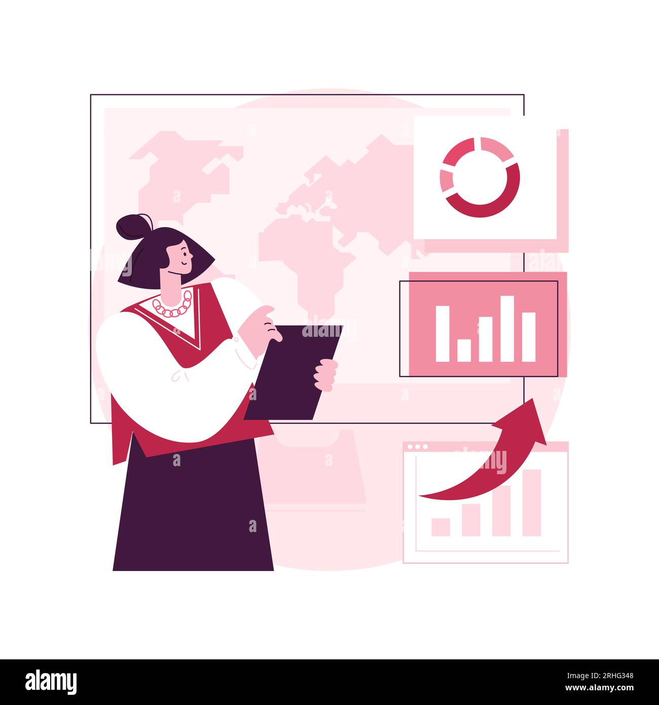 Dashboard service abstract concept vector illustration. Online ...