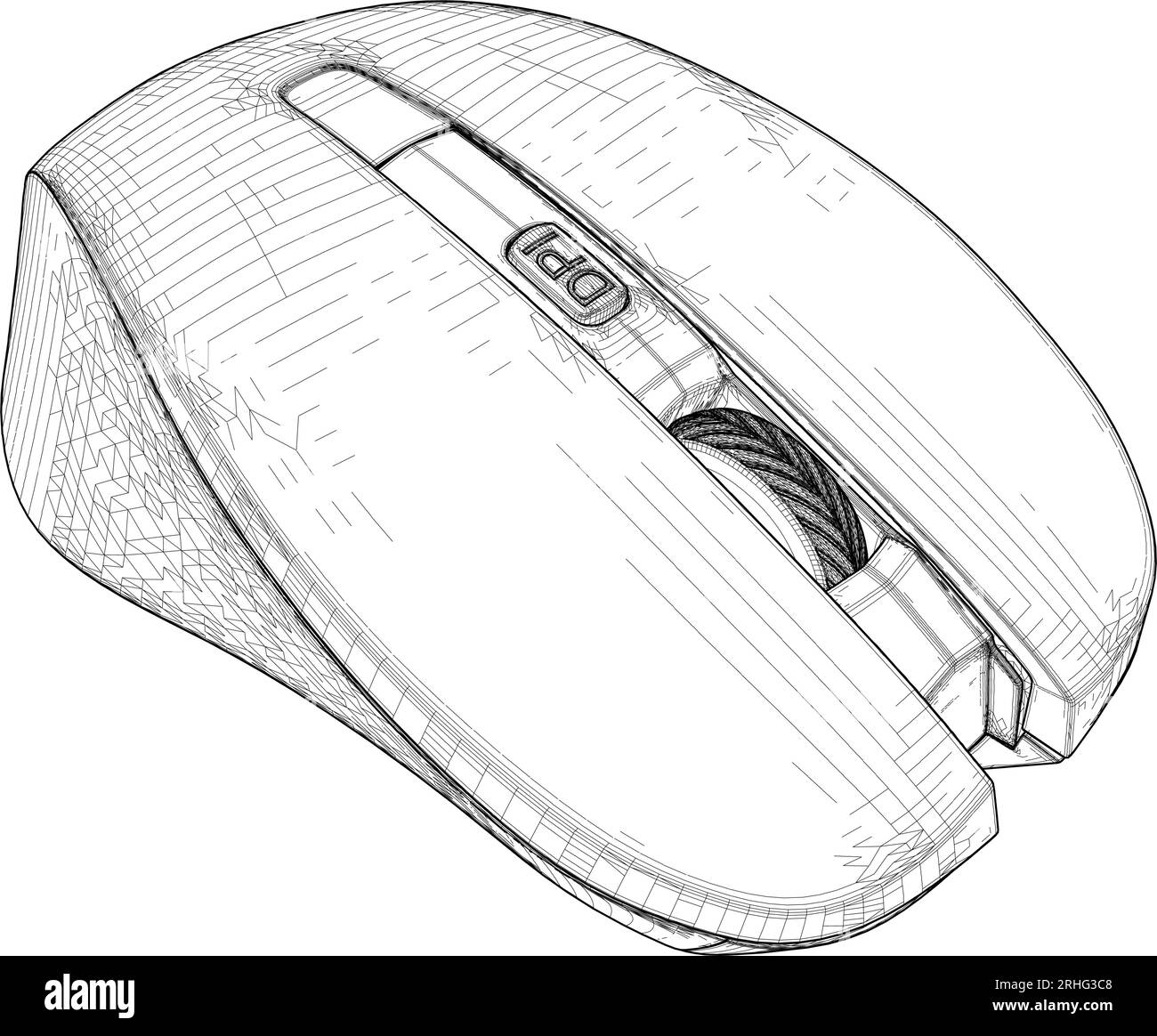 Mouse Vector. Isolated On White Background. A Vector Illustration Of An ...