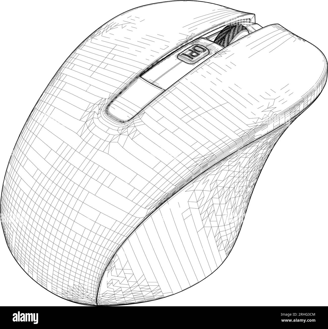 Mouse Vector. Isolated On White Background. A Vector Illustration Of An ...