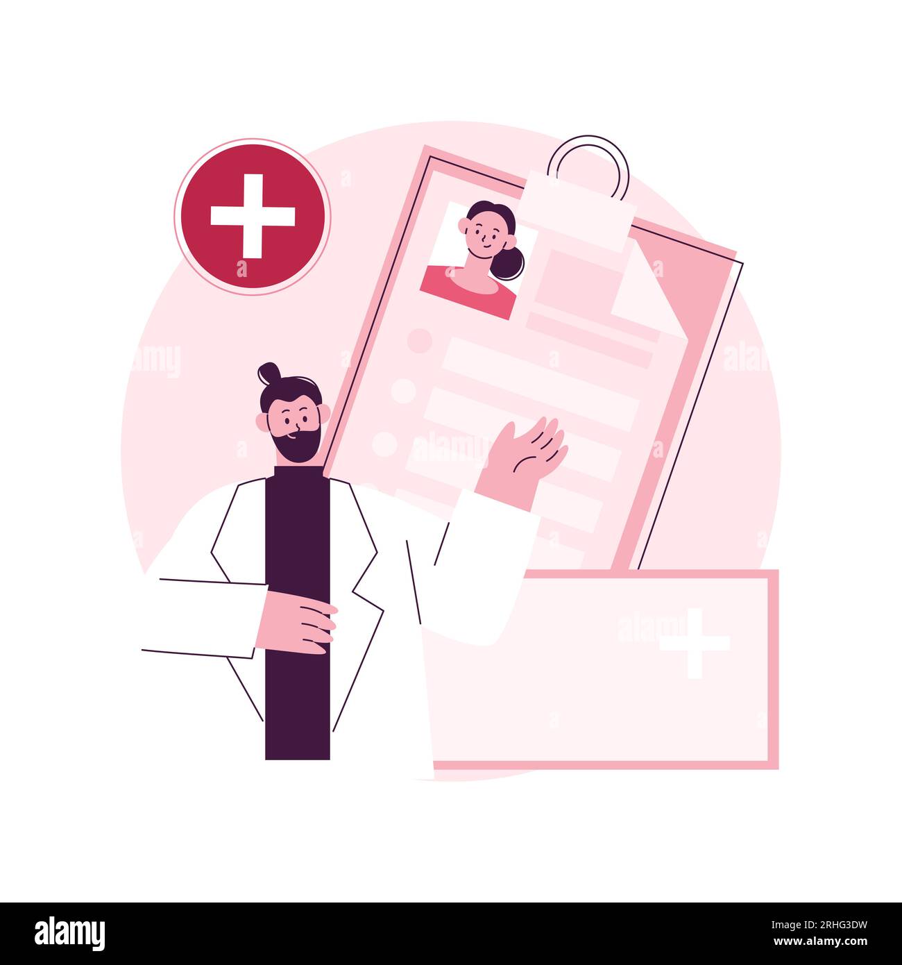 Healthcare smart card abstract concept vector illustration. Manage ... Healthcare smart card abstract concept vector illustration. Manage ...
