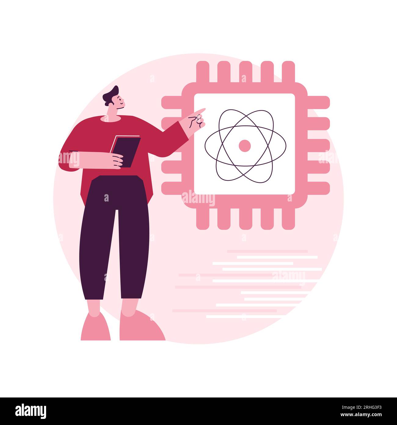 Quantum computing abstract concept vector illustration. Quantum ... Quantum computing abstract concept vector illustration. Quantum ...