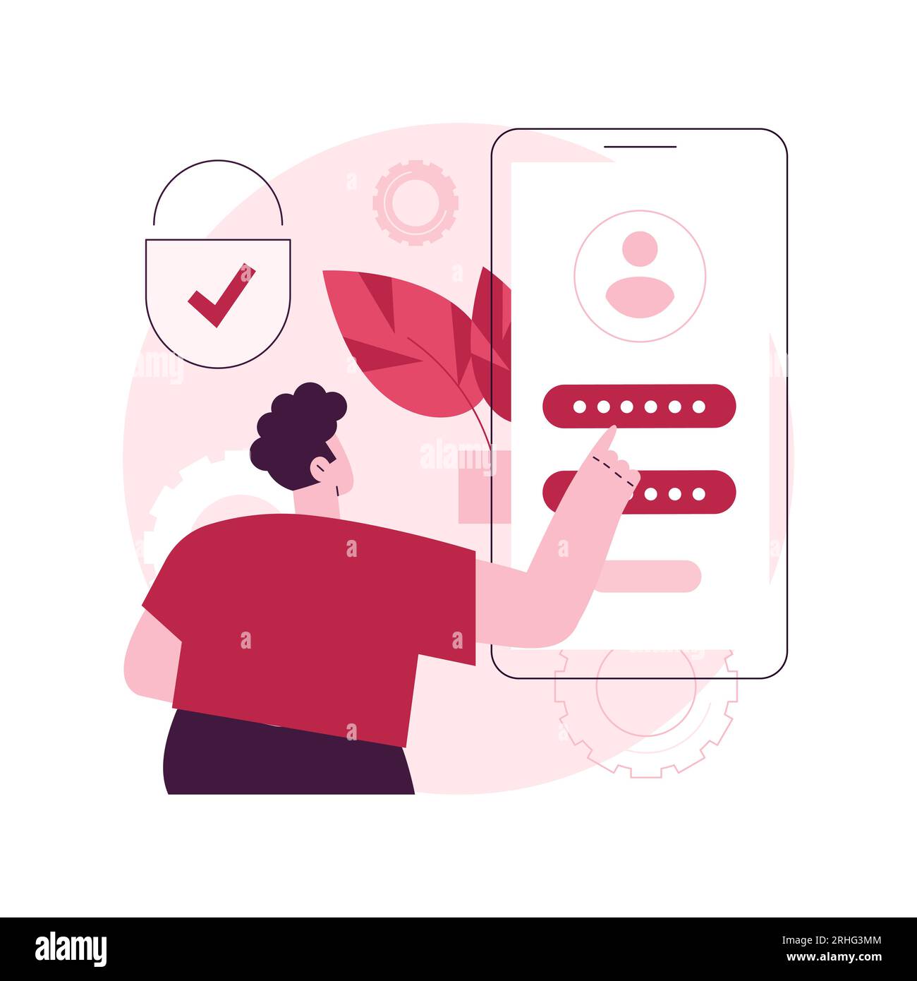 Username field Stock Vector Images - Alamy