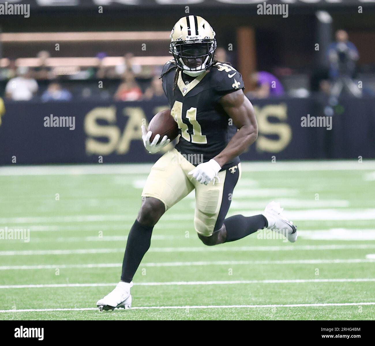 New Orleans, USA. 13th Aug, 2023. New Orleans Saints running back Alvin ...