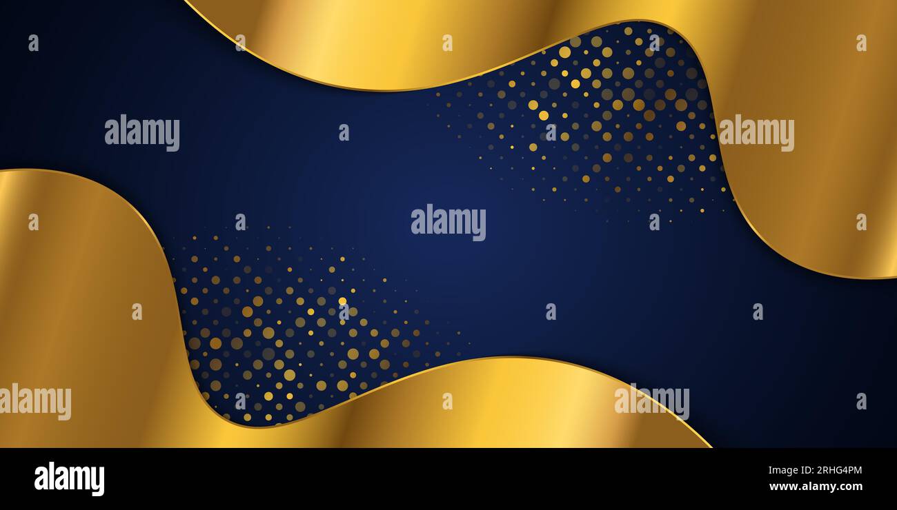 Elegant Premium Blue and Gold Background. Luxury Background for Award ...