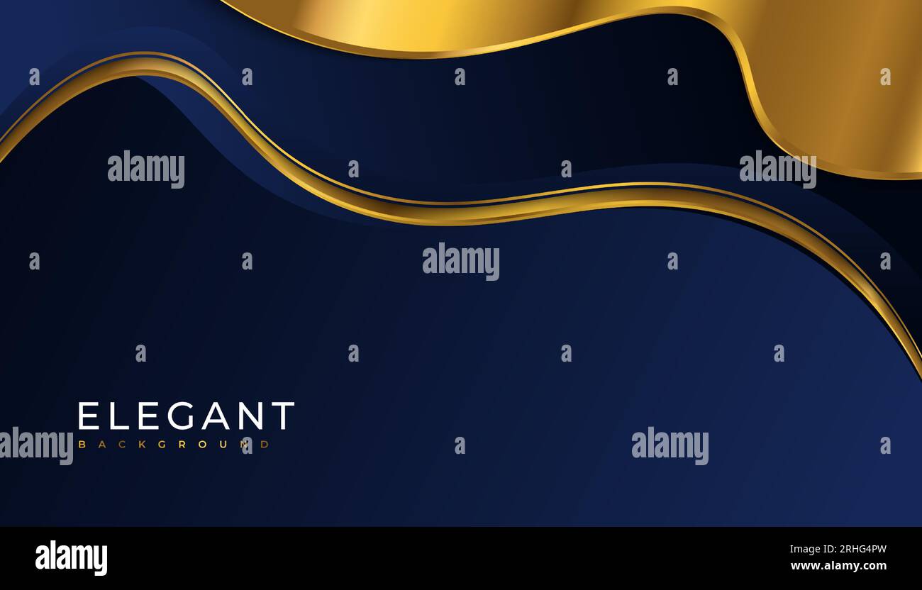 Elegant Premium Blue and Gold Background. Luxury Background for Award ...