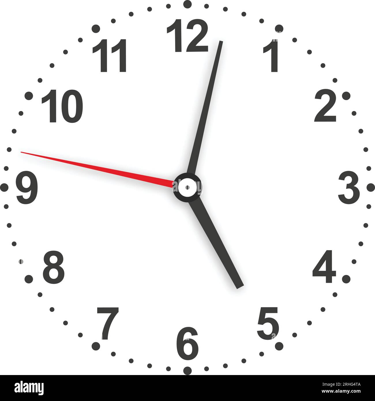 Clock vector design illustration set isolated on background Free Vector ...