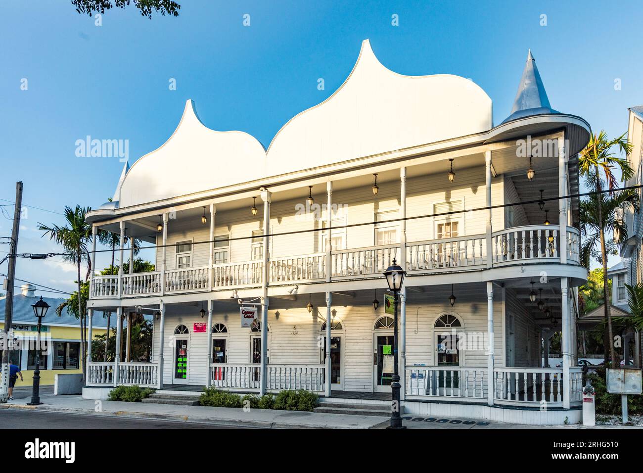 Key West, USA - August 27, 2014: typical wooden historic architecture ...