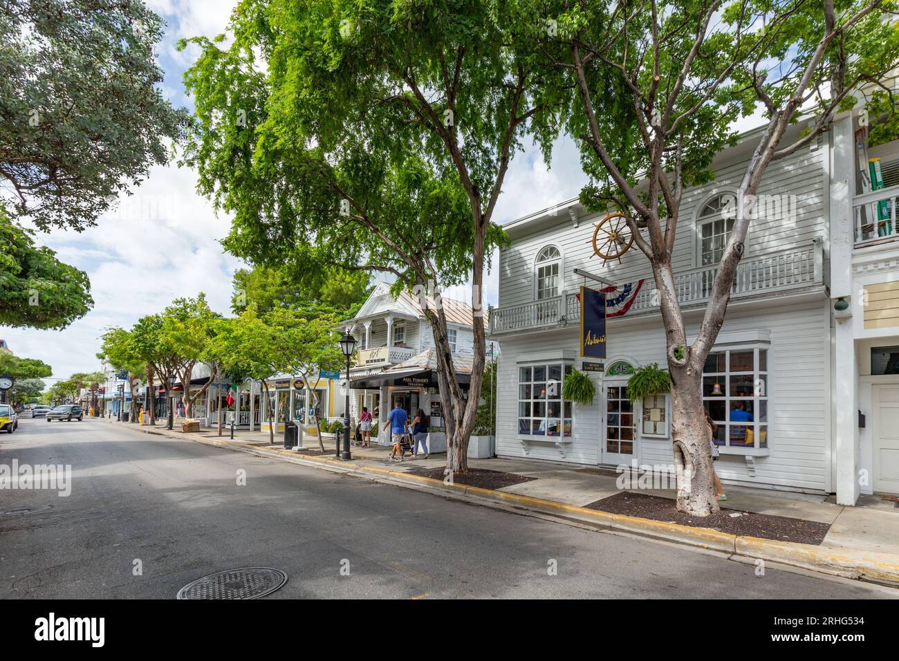 Key West, USA - August 26, 2014: Key West historic wooden buildings ...