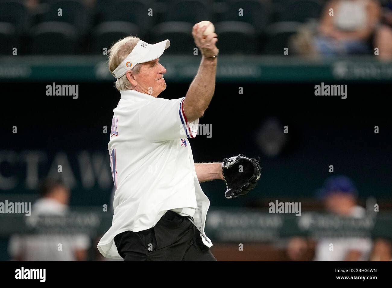 Rickey Hill, who inspired an upcoming movie, "The Hill," throws out the ...