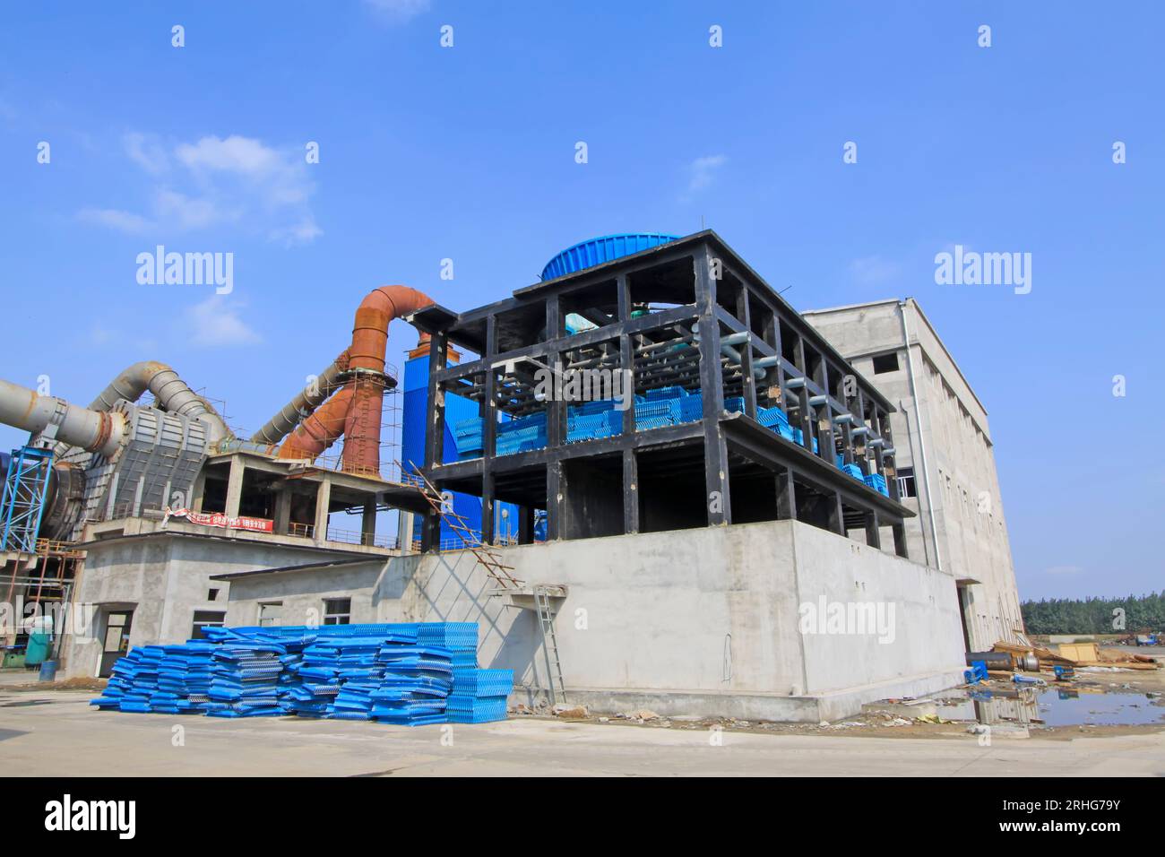 rotary kiln waste heat power generation system in a cement ...