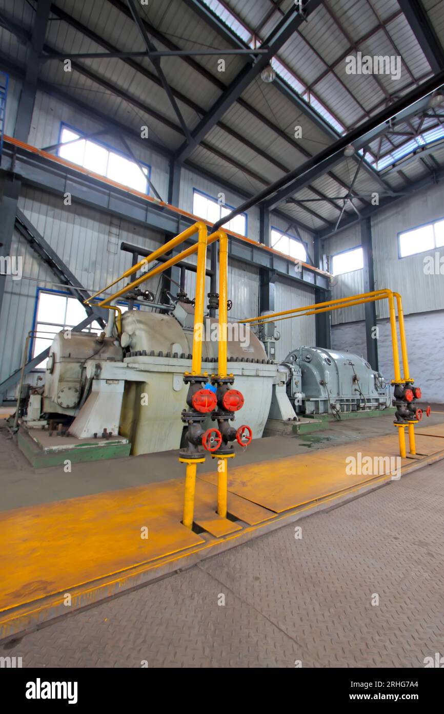 blast furnace TRT Unit in a power plant, north china Stock Photo - Alamy