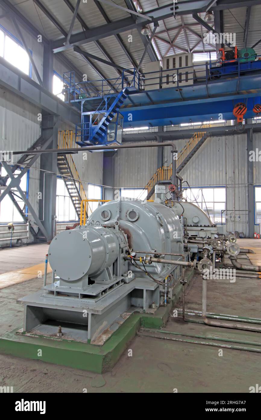 blast furnace TRT Unit in a power plant, north china Stock Photo - Alamy