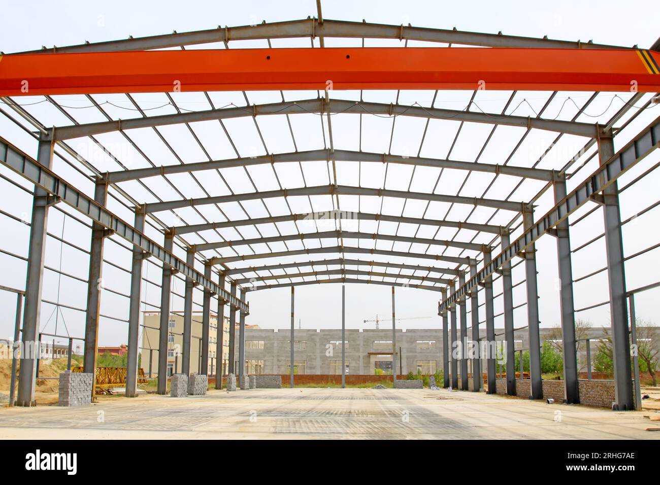 closeup of steel structure framework in a factory Stock Photo - Alamy