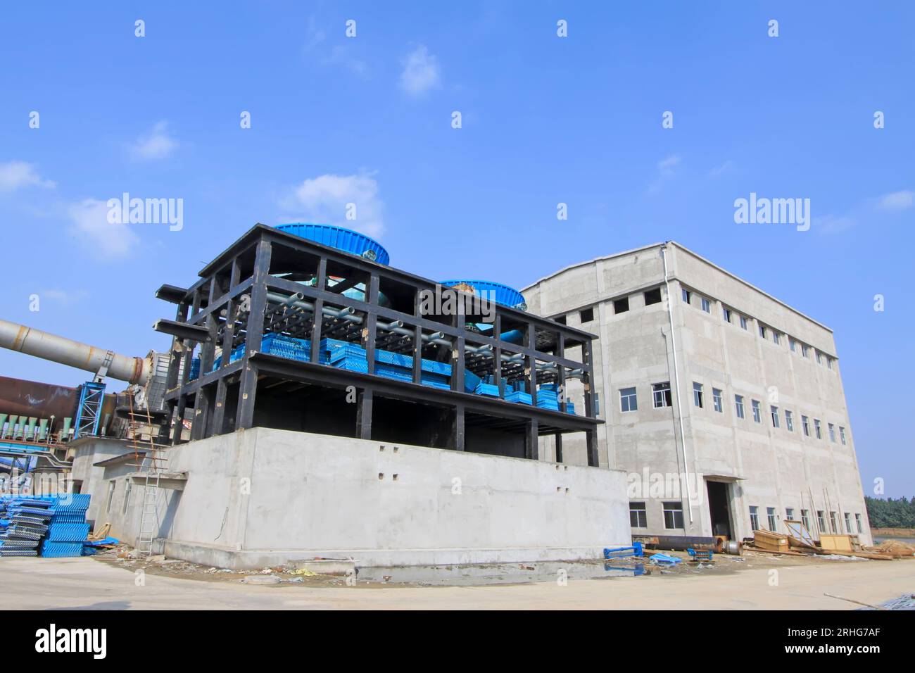 rotary kiln waste heat power generation system in a cement ...