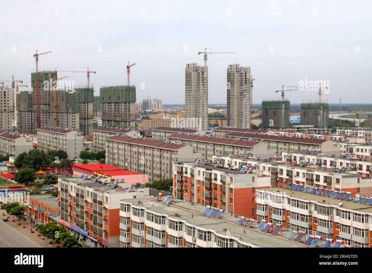 small city architecture landscape in China Stock Photo - Alamy