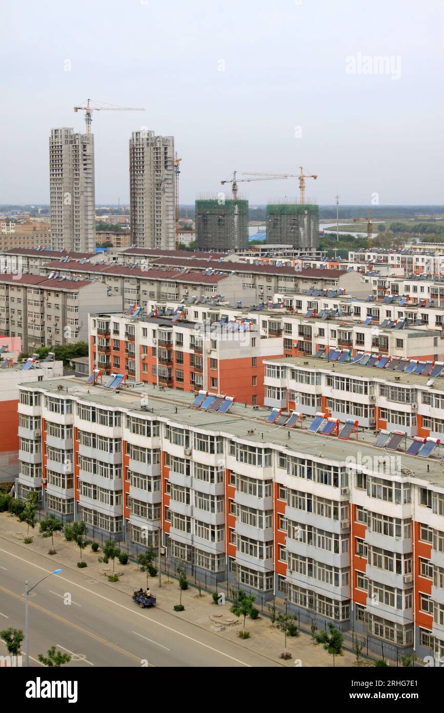 small city architecture landscape in China Stock Photo - Alamy