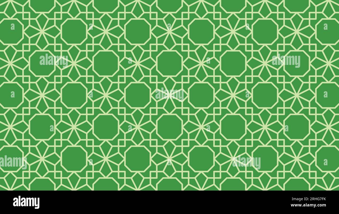 Arabic abstract floral seamless pattern with intersecting lines vector ...