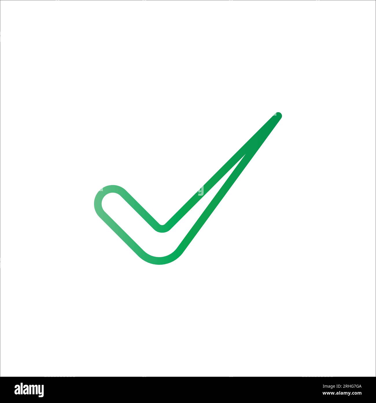 Green check mark, red cross mark icon. Isolated tick symbols, checklist ...