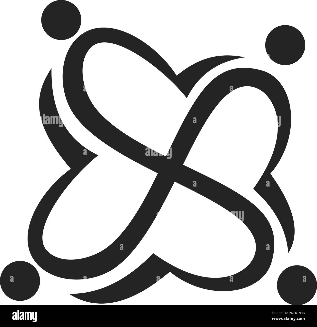 group logo template Isolated. Brand Identity. Icon Abstract Vector ...