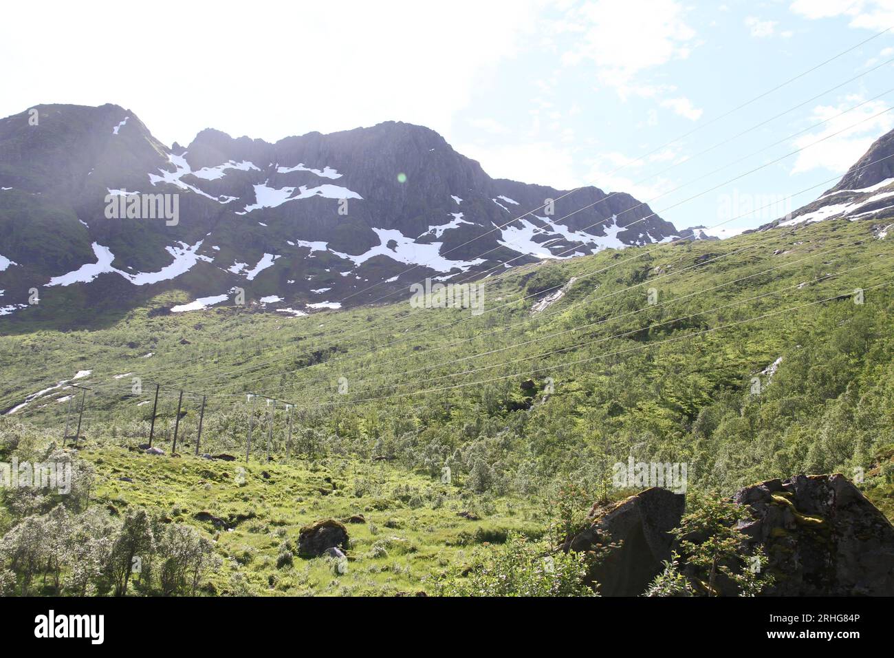 Lofoten peninsula, Norway, Mountains, lakes, and fjords Stock Photo - Alamy
