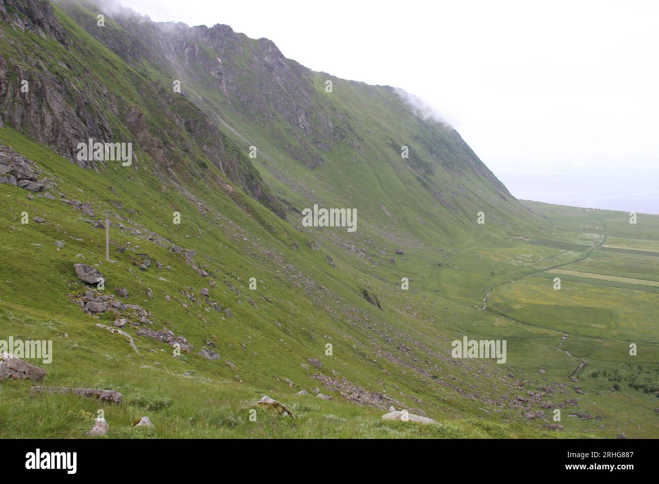 Lofoten peninsula, Norway, Mountains, lakes, and fjords Stock Photo - Alamy