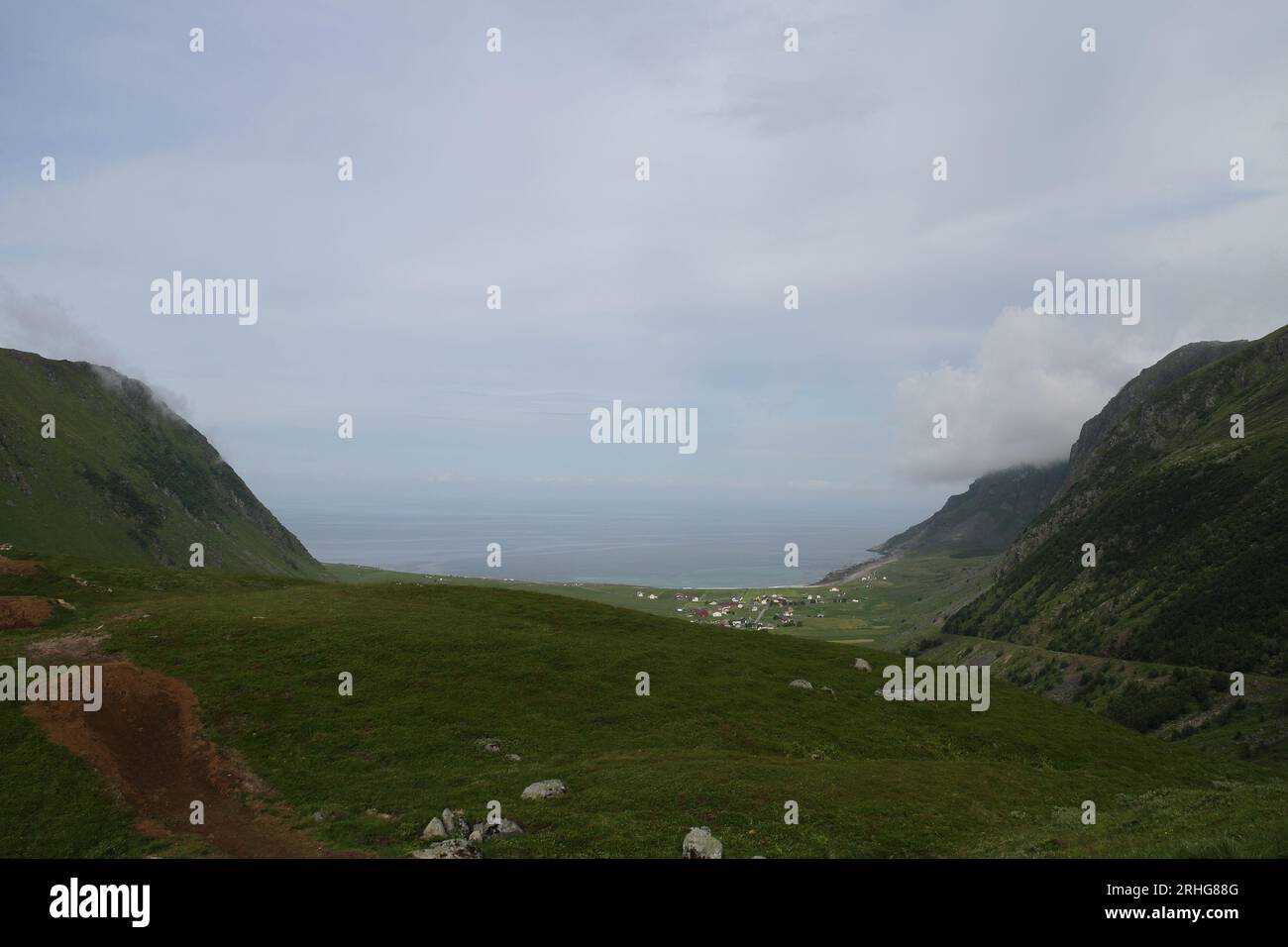 Lofoten peninsula, Norway, Mountains, lakes, and fjords Stock Photo - Alamy